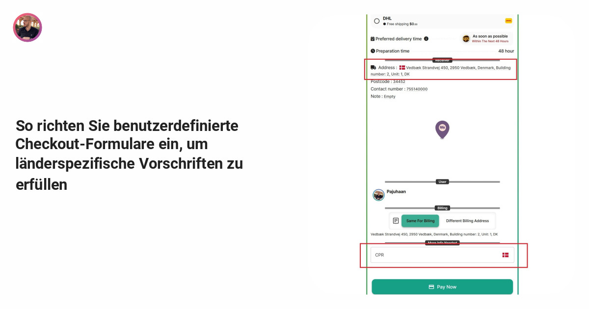 Anpassung von Checkout-Formularen zur Einhaltung internationaler E-Commerce-Vorschriften